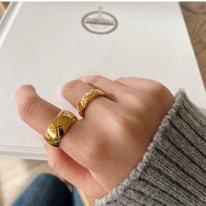 Jewelry | 14k Minimalist Gold Wide Band Ring | Poshmark